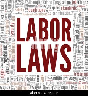 Labor word cloud on a white background Stock Vector Image & Art - Alamy