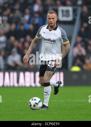 Joe Ward of Derby County seen in action during the Emirates FA Cup ...