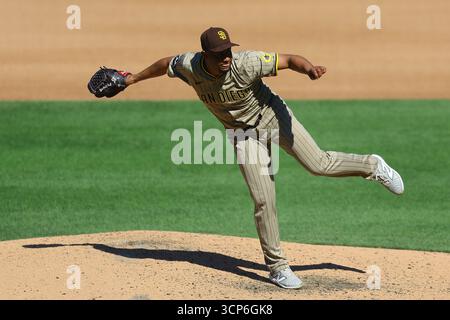 San Diego Padres' Wandy Peralta plays during a baseball game Wednesday ...
