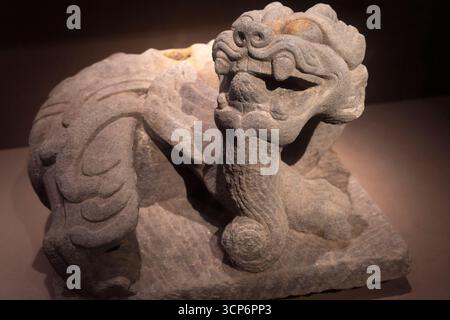 mythical stone creature, statue to exorcise evil spirits, Eastern Han ...