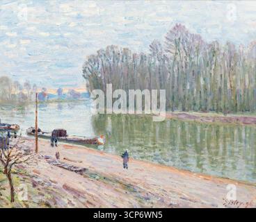 Alfred Sisley - Banks Loing Autumn 1880 Stock Photo - Alamy