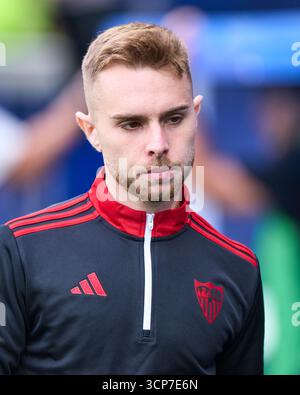 Gerard Fernandez Peque of Sevilla FC during the La Liga EA Sports match ...