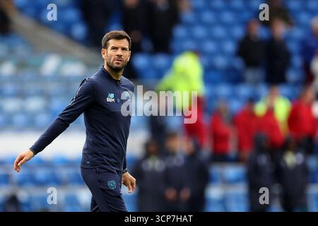 Brian Barry-Murphy, the head coach/manager of Cardiff City looks on ...