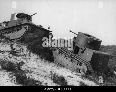 Italian Tanks - Tanks - War File. July 22, 1935 Stock Photo - Alamy