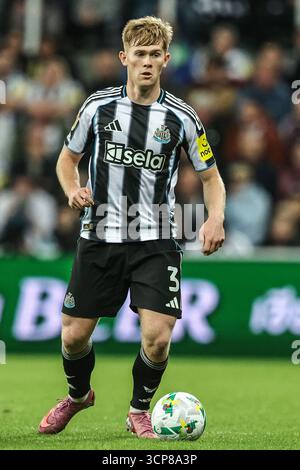 Lewis Hall of Newcastle Untied during the Premier League match Everton ...