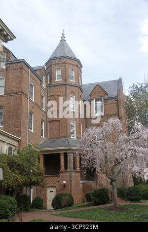 Lynchburg, VA, USA. Building on the campus of Randolph College Stock ...