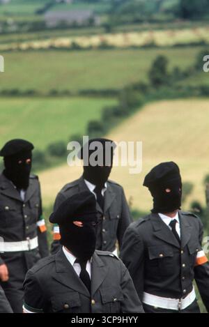 The Troubles. Martin Hurson funeral Guard of Honour, paramilitary IRA ...