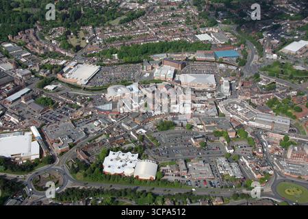 Aerial view of Kidderminster town centre Stock Photo - Alamy