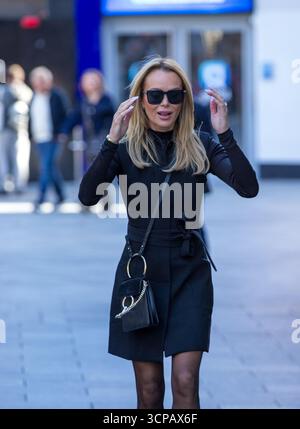 London, UK. 25th Sep, 2025. Amanda Holden leaves Global Radio Studios ...
