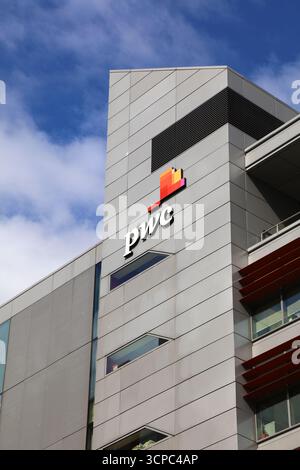 PWC, PriceWaterhouseCoopers, company building in Munich on 13.11.2025 ...