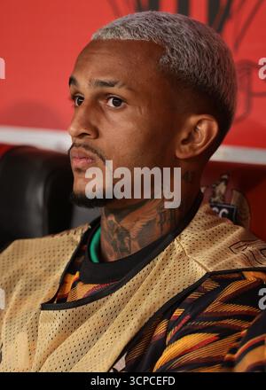 Wesley Franca of AS Roma looks on during the Serie A football match ...