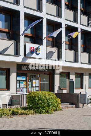 Ziar nad Hronom, Slovakia - September, 21, 2025 : Municipal Office in ...