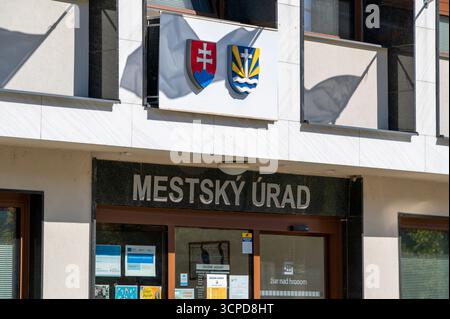Ziar nad Hronom, Slovakia - September, 21, 2025 : Municipal Office in Ziar nad Hronom. City ...