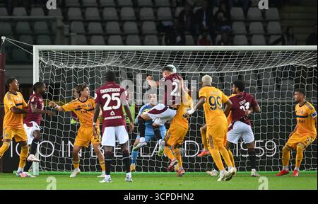 Cesare Casadei of Torino FC in action during the Serie A football match ...