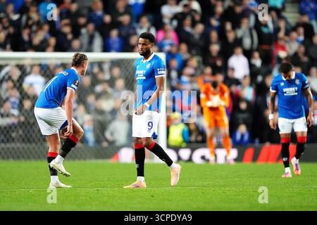 Rangers' Youssef Chermiti scores their side's second goal of the game ...