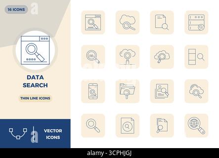 Keyword data analysis. Pixel perfect, editable stroke line art icon ...