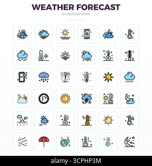 Snow with rain weather forecast. Pixel perfect, editable stroke simple ...