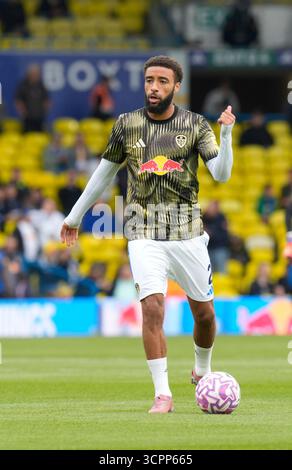 Jayden Bogle of Leeds United prior to kick off during the Premier ...