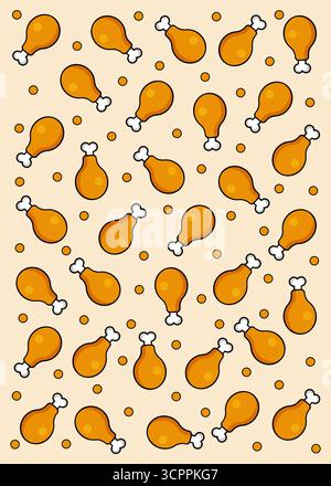 Chicken background design Stock Vector Image & Art - Alamy