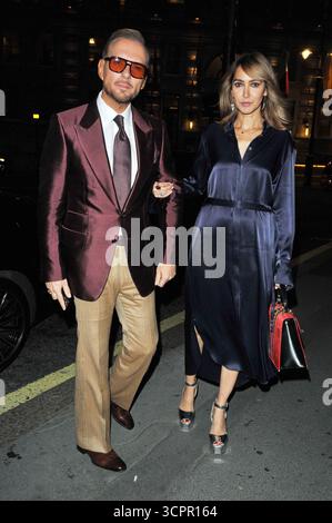 Matt Goss and Chantal Brown at the LFW s/s 2026 Barrus catwalk show ...