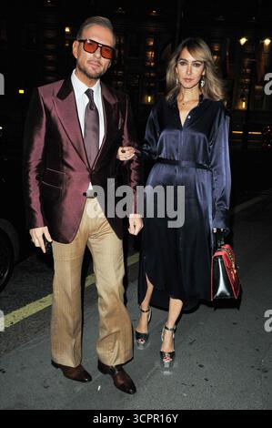 Matt Goss and Chantal Brown at the LFW s/s 2026 Barrus catwalk show ...