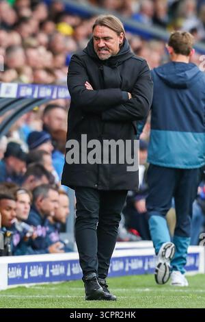 Daniel Farke manager of Leeds United arrives ahead of the Premier ...