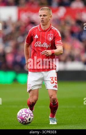 Nottingham Forest's Oleksandr Zinchenko during the Premier League match ...