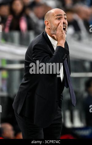Juventus trainer Igor Tudor reacts during the Serie A Enilive match ...