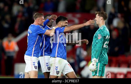 Sunderland's Omar Alderete and Nordi Mukiele collide during the Premier ...