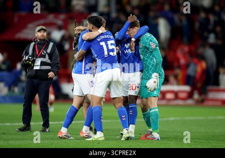 Sunderland's Omar Alderete and Nordi Mukiele collide during the Premier ...