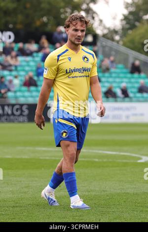 SOLIHULL, UK. 27TH SEPTEMBER 2025. Dan Creaney of Solihull Moors ...