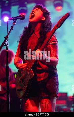 September 27, 2025: Karly Hartzman with Wednesday band performing at ...