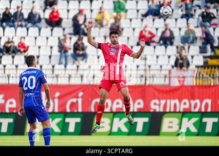 Luca Ravanelli during the Italian championship Serie B football match ...