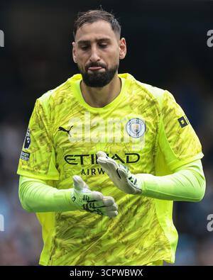 Gianluigi Donnarumma of Manchester City during the Carabao Cup Semi ...