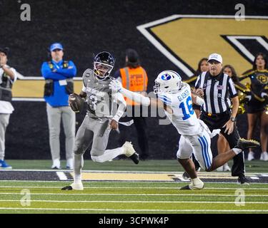 BYU linebacker Isaiah Glasker (16) defends during the second half of an ...