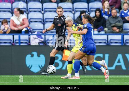 17, Julie Thibaud of Leicester City in action during the Subway Women's ...