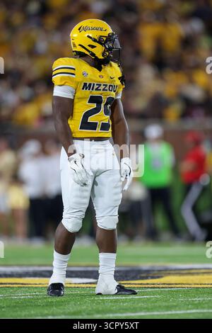 Columbia, MO, USA. 27th Sep, 2025. Missouri Tigers head coach Eliah ...
