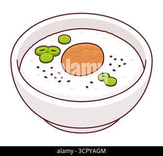 Rice bowl clipart, Asian food illustration vector Stock Vector Image ...