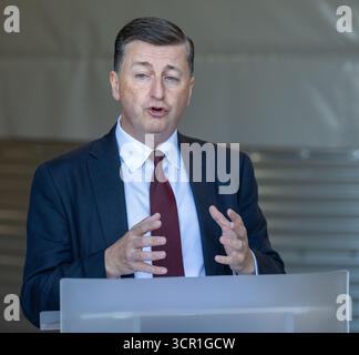 Secretary of State for Scotland Douglas Alexander leaving after a ...