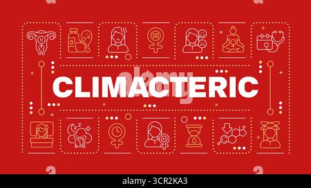 Climacteric word cloud concept. Vector illustration Stock Vector Image ...
