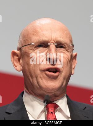 Defence Secretary John Healey speaking to the media outside BBC ...