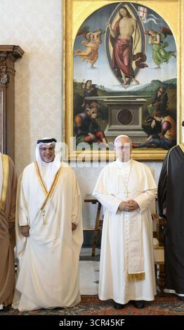 Pope Leo XIV meets Prince Albert of Monaco at the Vatican on January 17 ...