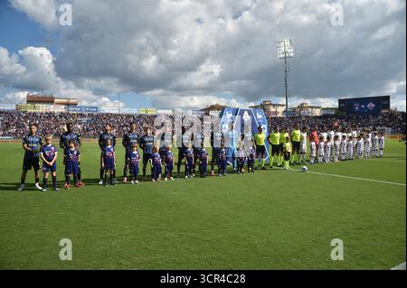 Players lineup during Pisa SC vs Juventus FC, Italian soccer Serie A ...