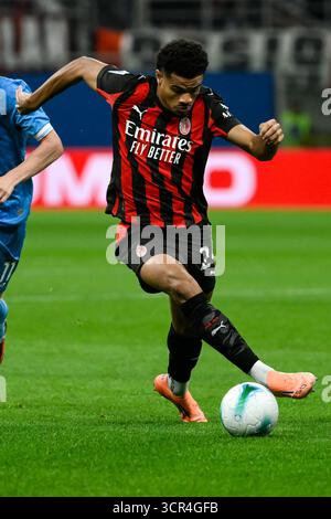 zachary athekame AC Milan during serie A match AC Milan vs Pisa SC ...