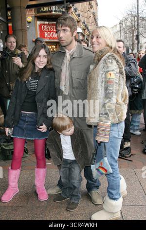 Liam Gallagher with Nicole Appleton and son Gene and Kate Thornton ...