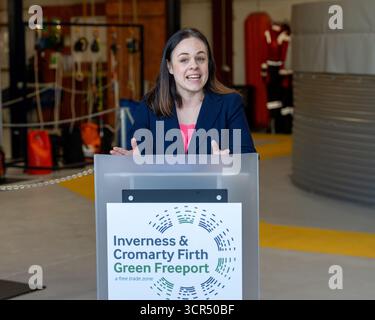 Deputy First Minister of Scotland Kate Forbes after delivering her ...