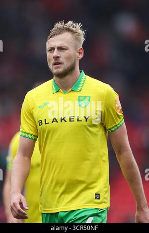 Harry Darling of Norwich City during the Sky Bet Championship match ...
