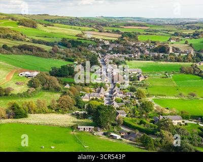 Abbotsbury, Dorset, UK. 29th September 2025. UK Weather: Aerial view of ...