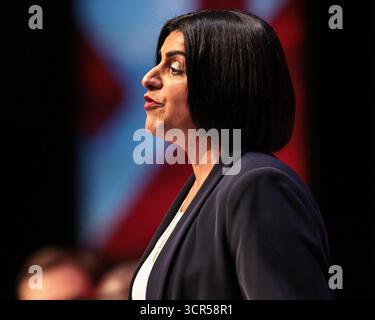 Home Secretary Shabana Mahmood during a tour of the Lambeth Central ...