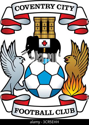 Flag of the city of Coventry Stock Photo - Alamy